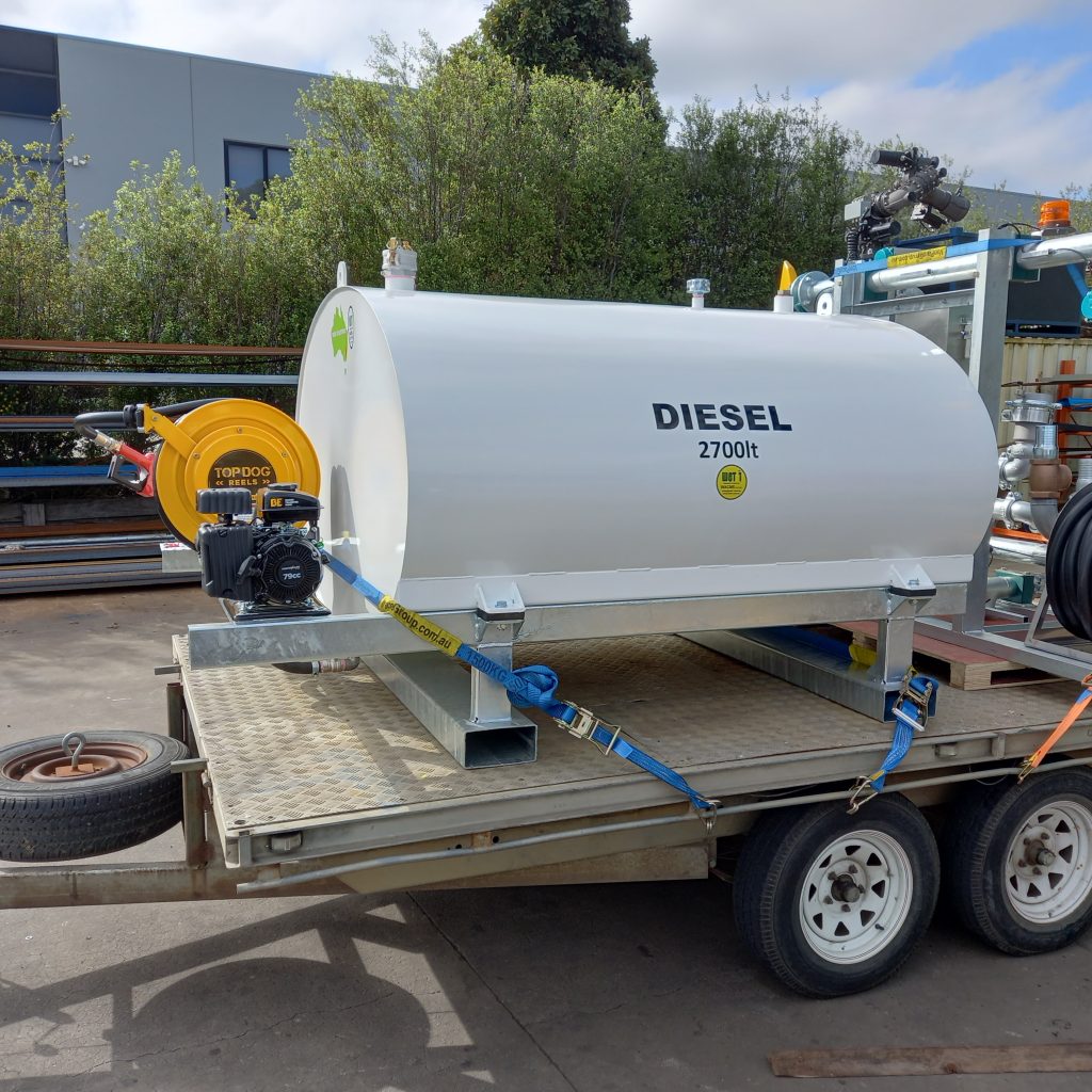 Diesel Trailer Tanks Support Large-Scale Civil Engineering